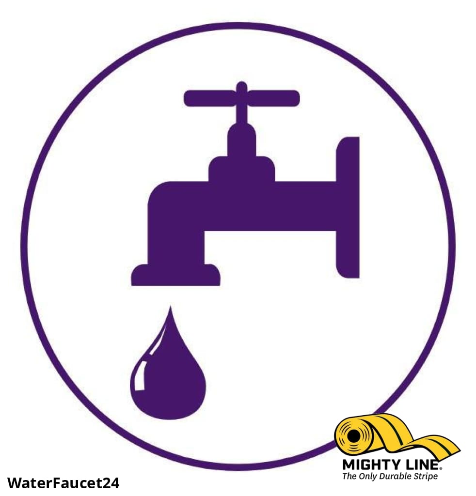 Drinking Water Station Sign - 1 Sign - Floor Marking – Mighty Line ...