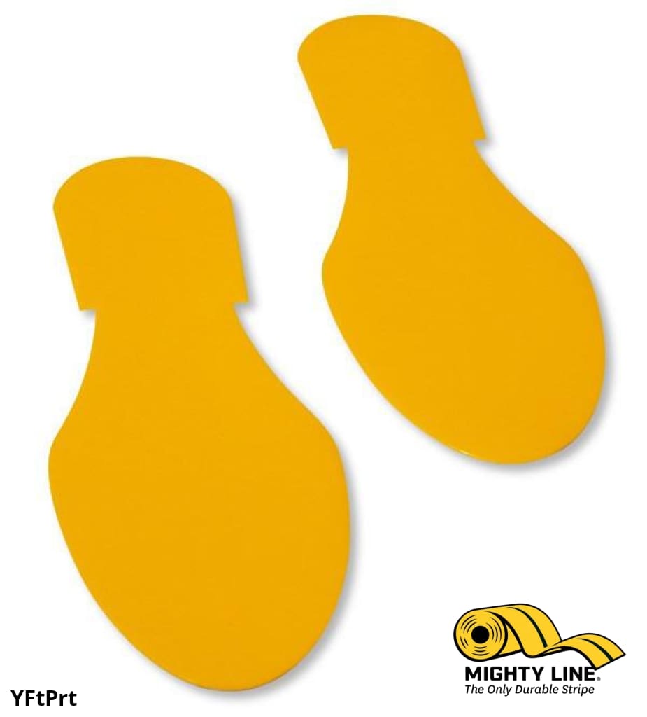 yellow footprints
